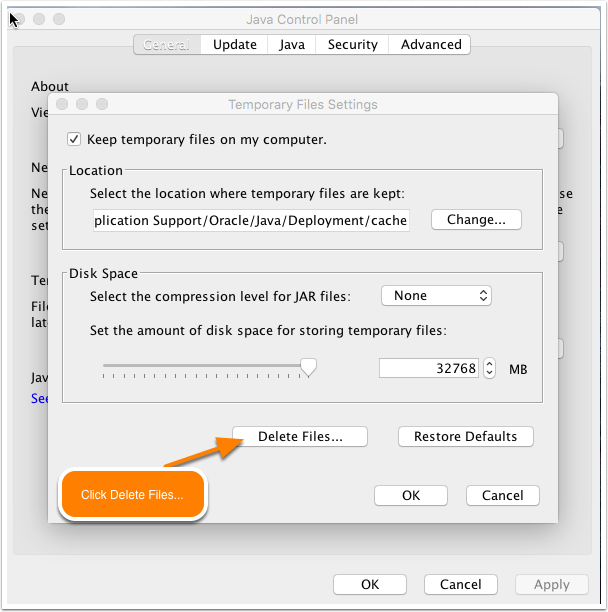 Java Cache and Security Settings for INB SUU Help Center